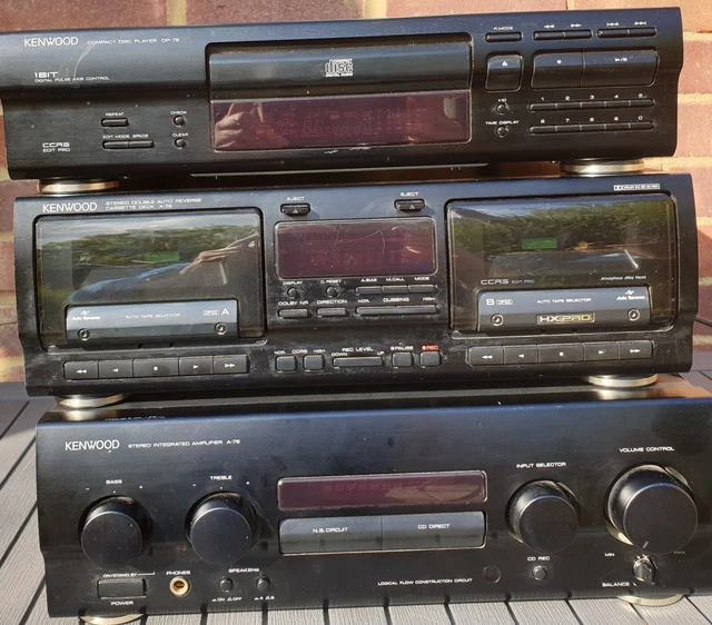 KENWOOD HIFI 3 pieces stack system separate A-76 X-76 And DP-76 £145.00 ...