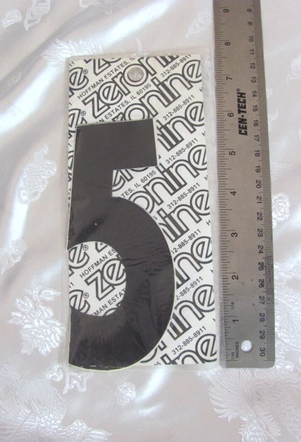 NOS ZERONINE BMX Decal Sticker Number #5 FIVE Set of 3 Sealed Vintage 6 ...