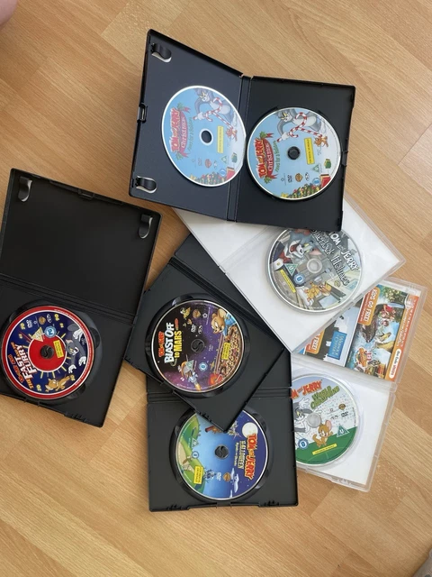 TOM AND JERRY DVD Bundle 6 Movies Cartoons Blast Off To Mars Halloween ...