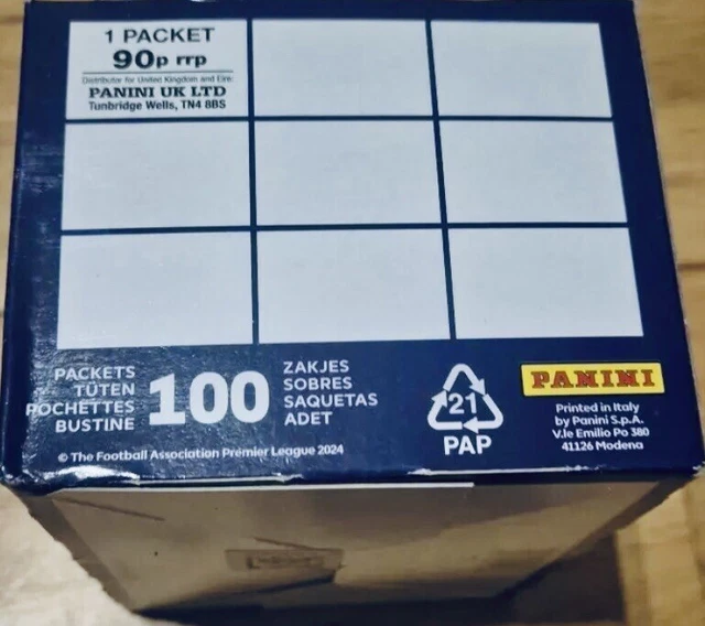 2025 PANINI PREMIER League 2024/25 Official Sticker Collection 3 Boxes ...
