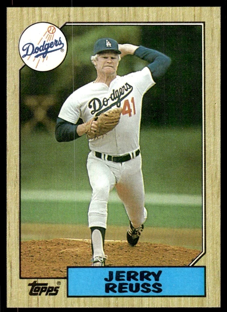 1987 TOPPS CARTE de baseball Jerry Reuss Los Angeles Dodgers #682 EUR 1 ...