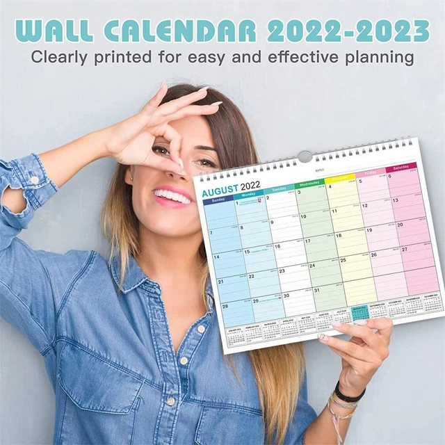 DAILY SCHEDULER WALL Calendar 2023 Calendars Countdown Schedule Hanging ...