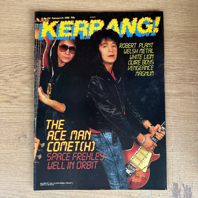KERRANG MAGAZINE ISSUE 174 Ace Frehley Frehley's Comet Robert Plant ...