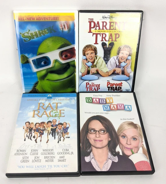 KIDS DVDS RATED G/pg/pg13 Shrek 3D Parent Trap Rat (Lot of 10) £11.72 ...