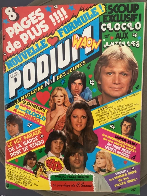 PODIUM 52 06/1976 Sheila, Lenorman, Vartan, Claude François 26/1303 EUR ...