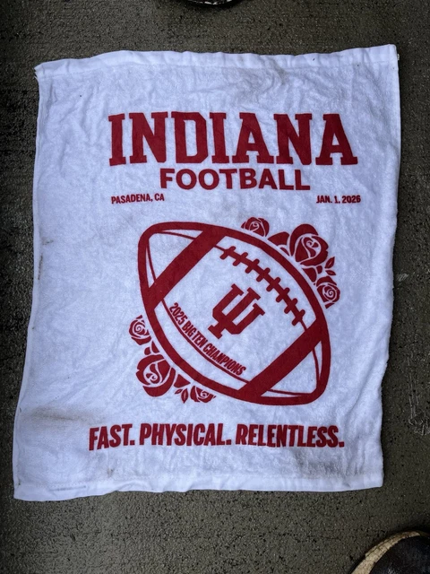 2026 ROSE BOWL Indiana Hoosiers Rally Towel 1/1/26 $32.23 - PicClick CA