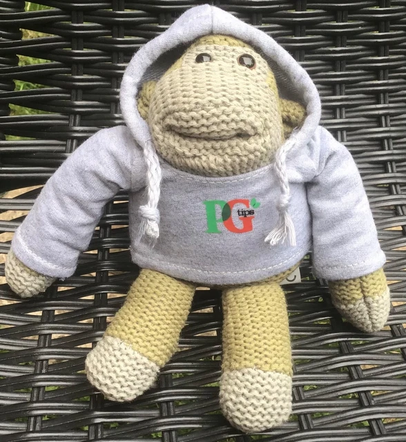 RARE PG TIPS Tea monkey wearing an official PG tips hoodie t-shirt £22. ...