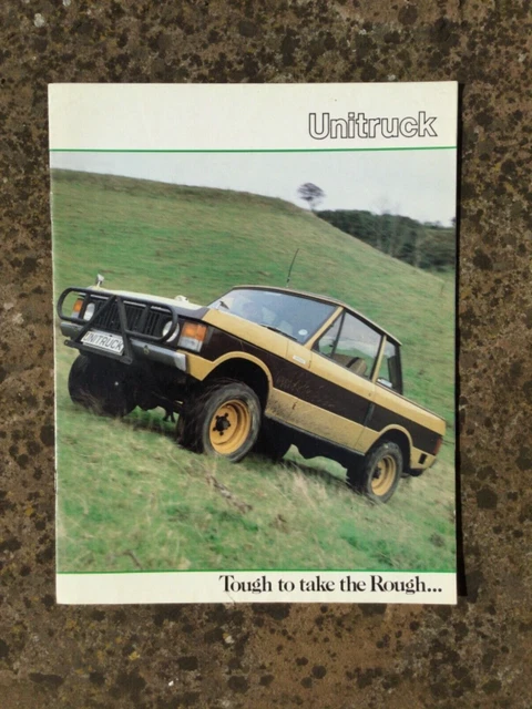 UNITRUCK LAND ROVER RANGE ROVER FARM MODEL TRACTOR BROCHURE, RARE 4x4 ...
