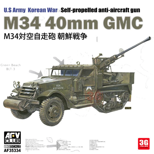 AFV CLUB 1/35 Scale AF35334 M34 A4 40mm Plastic model kit $98.80 - PicClick