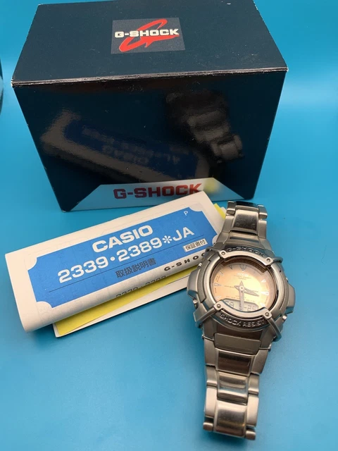 CASIO VINTAGE G-SHOCK MTG-511-4A Boxed Steel Bracelet 2001 Japan Y £100 ...