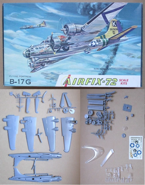 AIRFIX 72 SCALE Flying Fortress B-17 G Series 2-163 Maquette Avion EUR ...