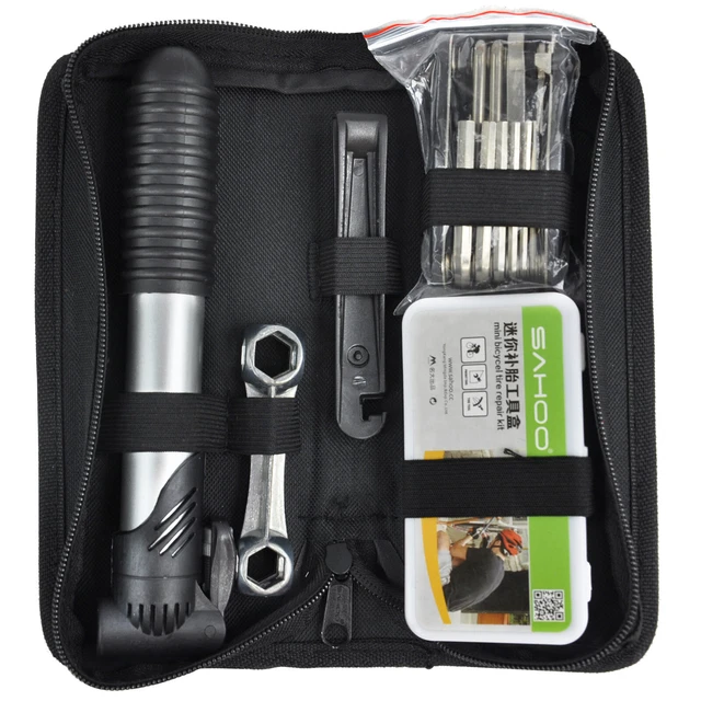 TRIXES BIKE TOOL Kit NEW Puncture Repair Kit & Hand Pump Bicycle Bundle ...