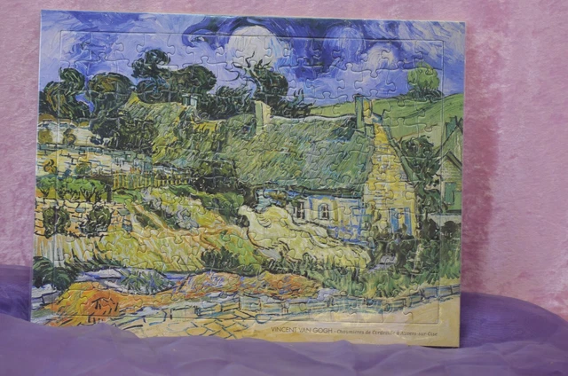 ANCIEN PUZZLE REPRODUCTION Tableau Vincent Van Gogh Pas Huile Sur Toile ...