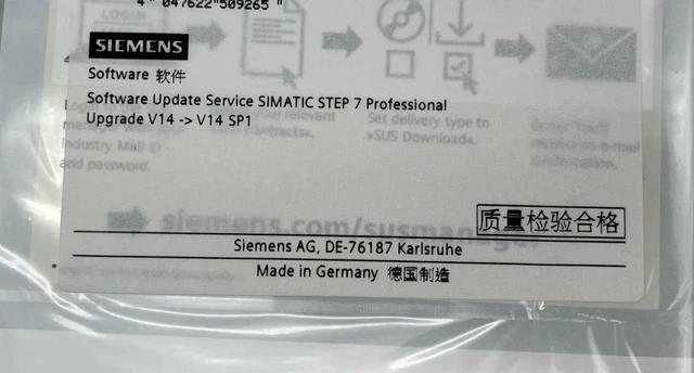 SIEMENS SIMATIC STEP 7 Professional Upgrade V14 SP1 EWK-SUS1055041 ...