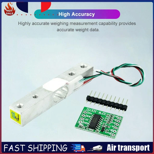 # HX711 WEIGHT Sensor Module 10KG Load Cell for Microcontroller (HX711 ...