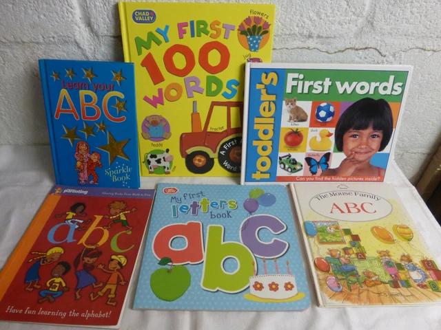 CHILDREN'S ABC AND First Words Books x6 - Sparkle, Chad Valley, Collins ...