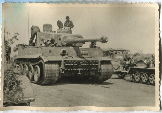 GERMAN WWII PHOTO: Panzer Vi Tiger Heavy Tank On A Motorway £7.90 ...