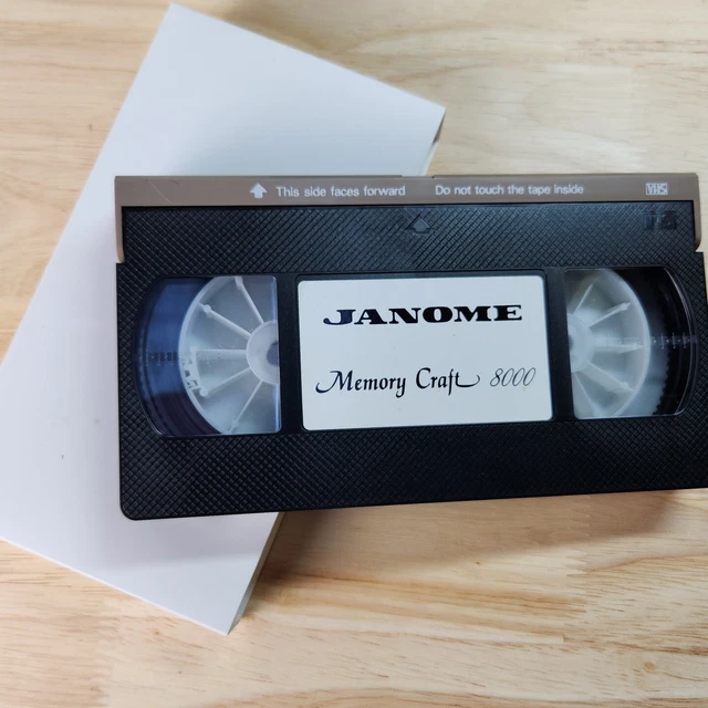 JANOME MEMORY CRAFT 8000 VHS Instruction Video Embroidery Sewing ...