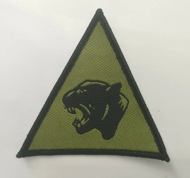 ORIGINAL BRITISH ARMY 19th Licht Brigade Schwarz auf Grün Panther Trf ...