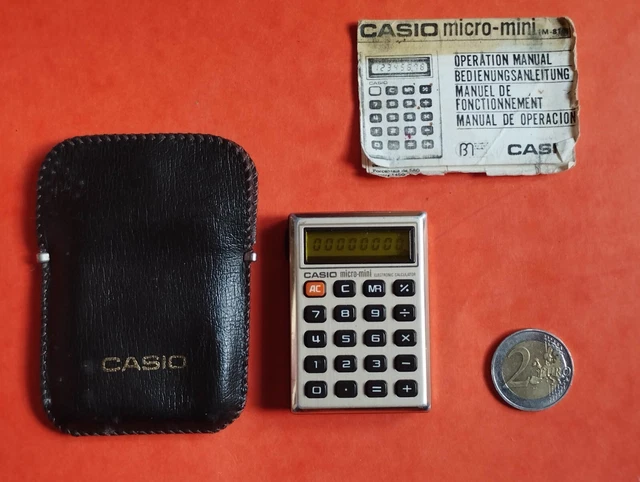RARE CALCULATRICE CASIO MICRO-MINI OLD SCHOOL COLLECTOR EUR 45,00 ...