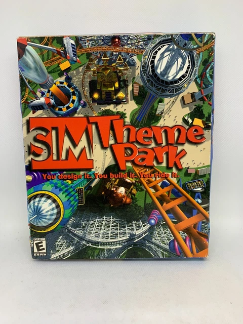 VINTAGE SIM THEME Park Big Box Windows 95 98 PC COMPLETE Complete used $34.50 - PicClick CA