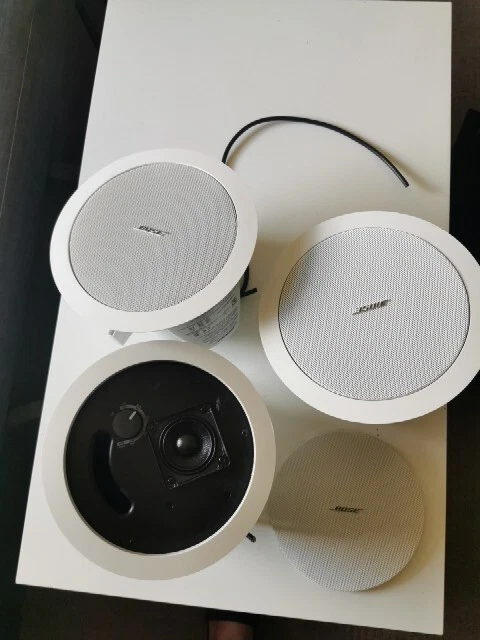 3 X BOSE White Round Free space DS 16F Loudspeaker £200.00 - PicClick UK