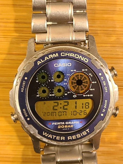 RARE CASIO VINTAGE Penta Graph DW 7200 module 928 Japan model pre G ...