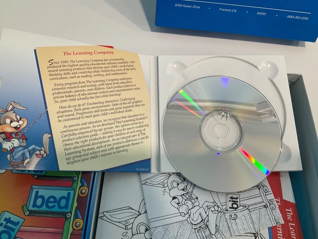THE LEARNING COMPANY Deluxe Reader Rabbit 1 CD Rom Windows MacIntosh ...