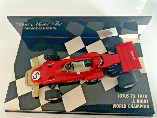 MINICHAMPS 1/43 LOTUS 72 Jochen Rindt "World Champion 1970" £78.68 ...
