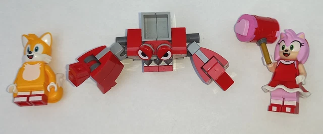 LEGO MINIFIGURES AMY Rose & Tails From Sonic + Crabmeat + Small Animals ...