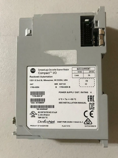 ALLEN BRADLEY 1769-SDN /B CompactLogix Devicenet $19.99 - PicClick
