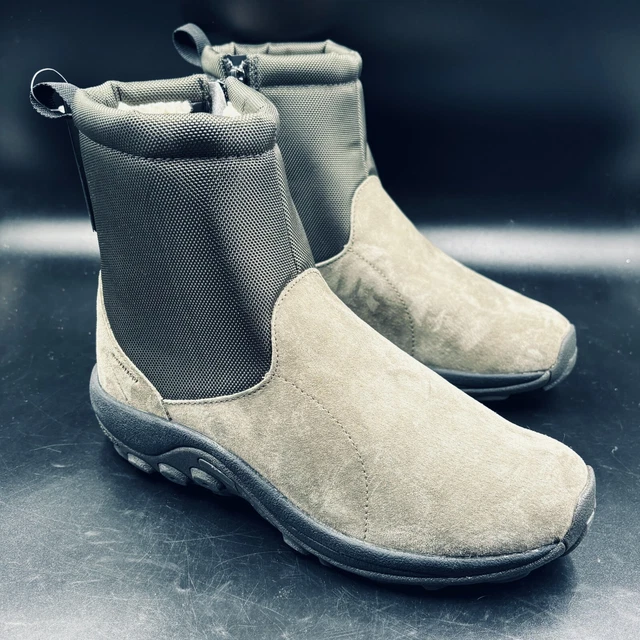 MERRELL JUNGLE MID Zip Polar Waterproof Ice+ Boots Olive J003565 Men's ...