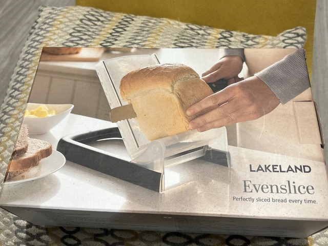 LAKELAND EVENSLICE BREAD Slicer - Non-slip base, Folding BNIB £12.95 ...