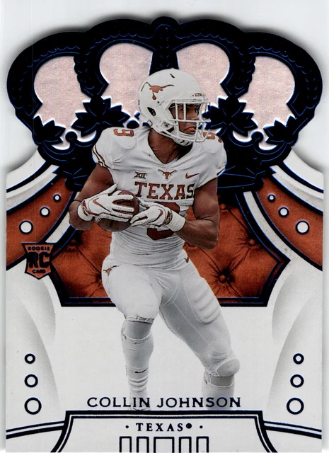 2020 PANINI CHRONICLES Draft Picks Collin Johnson couronne bleue royale ...