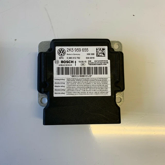 VW VOLKSWAGEN CADDY Airbag ECU Control Module 2K5959655 0285012782 No ...