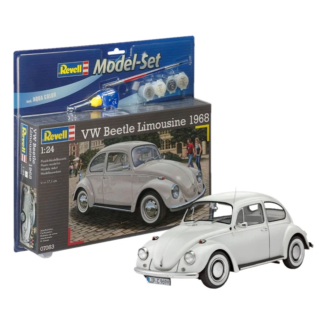 REVELL VOLKSWAGEN BEETLE Limousine 1968 1:24 VW Model Kit Set 07083 ...