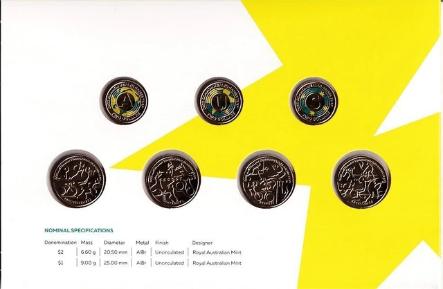 AUSTRALIAN: 2022 $2 Commonwealth Games Coin Collection In Folder. £20. ...