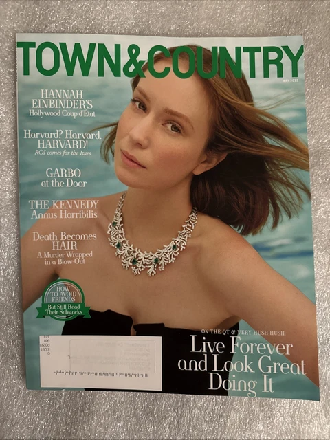 TOWN & COUNTRY Magazine May 2025 Hannah Einbinder Cover Issue Harvard ...