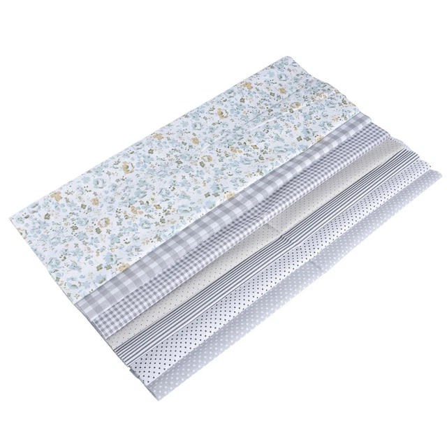 7 SHEETS FABRIC for Sewing Quilt Squares Patchwork Craft Material $31. ...