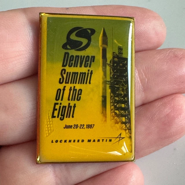 VINTAGE G8 SUMMIT of the Eight 1997 Lockheed Martin Enamel Lapel Pin ...