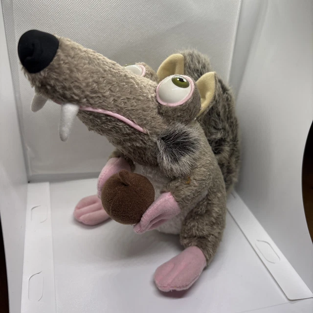 RARE DREAMWORKS ICE Age - 10" Scrat The Squirrel Soft Plush Toy / Teddy ...