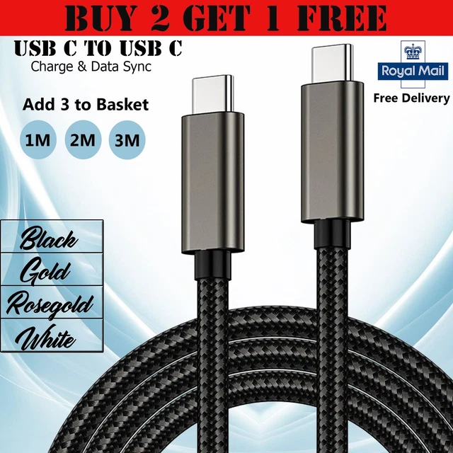 FOR APPLE IPHONE 16e 2025 Super Fast Charger Cable USB Type C To Type C ...