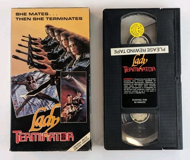1989 LADY TERMINATOR VHS Rare Horror SOV Indonesia Uncut Shooting Star ...