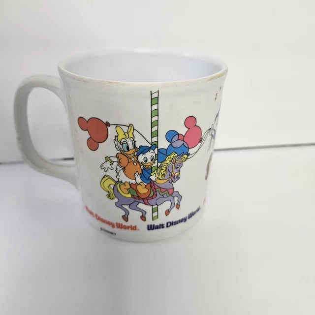 DISNEY CAROUSEL MERRY-GO-ROUND Mickey Mouse Donald Duck Plastic ...