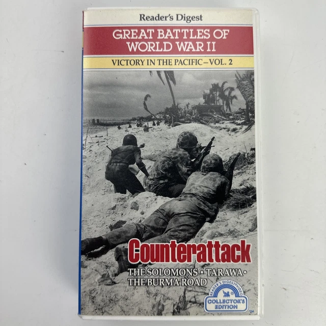 COUNTERATTACK GREAT BATTLES of World War II VHS Victory In The Pacific ...