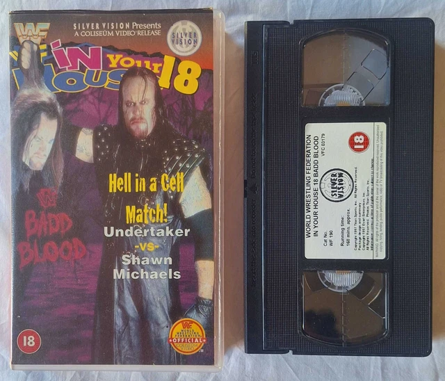 WWF IN YOUR House 18: Badd Blood VHS - Tested! Great working condition ...