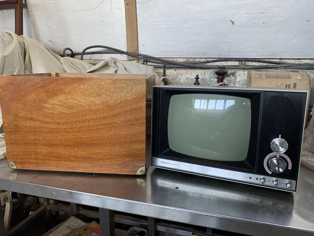 VINTAGE GAMING RETRO Teleton CRT TV set with Wooden Box £40.00 ...