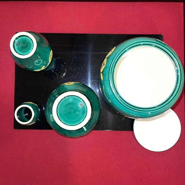 KAIGU TEA CEREMONY Utensils (Mizusashi Shakutate Kensui Futaoki) Sado B ...