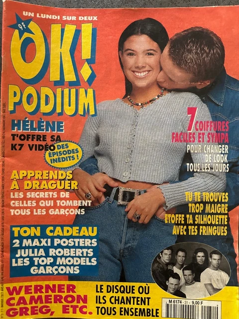 MAGAZINE OK! PODIUM n°31, Les Top-Models masculins, Julia Roberts, Roch ...