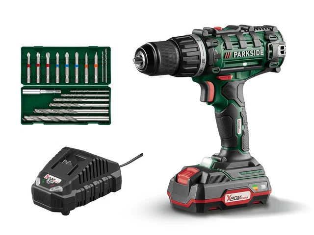 PARKSIDE® SET DE perceuse-visseuse sans fil avec accessoires » PABS 20 ...